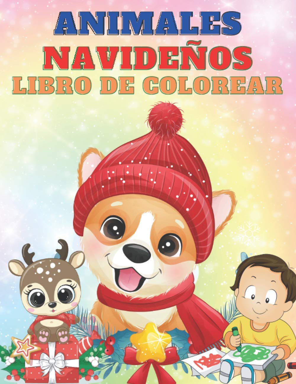 Buy Animales Navideños Libro De Colorear: 50 Imágenes Navideñas Para ...