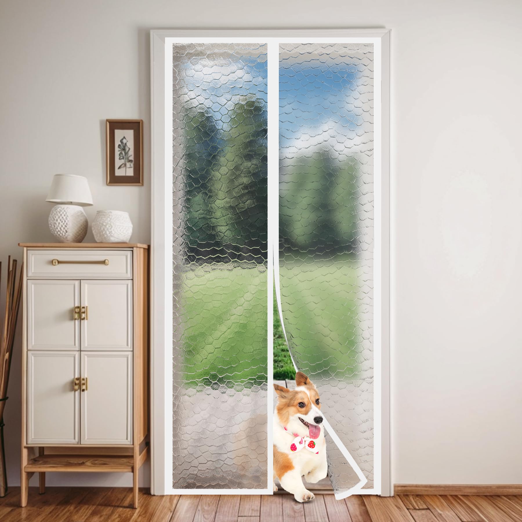 Memrita Thermal Insulated Door Screen,Fits Doors up to 38" x 83" Self ...
