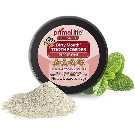 Amazon.com : Primal Life Organics - Dirty Mouth Toothpowder, Tooth ...