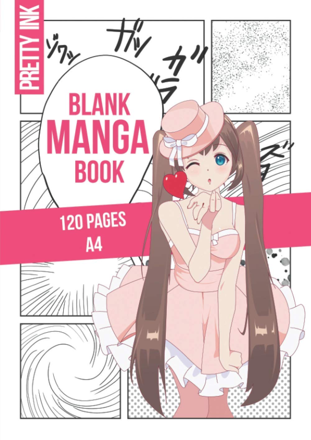 Amazon.com: Blank Manga Book: 120 empty Manga Pages, A4, with Many ...