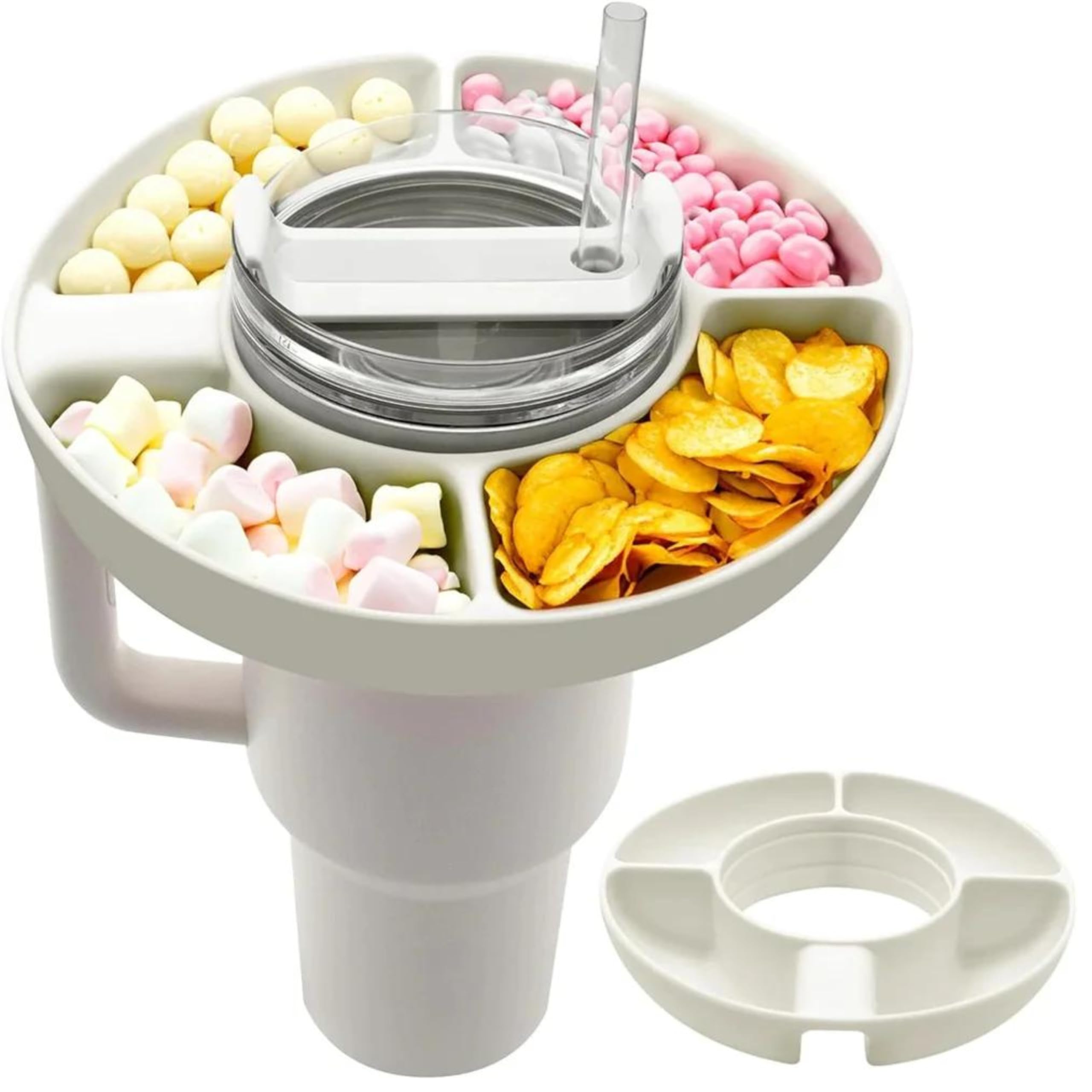 Bandeja de Aperitivos tazón de Snacks para vaso Stanley, plato para ...