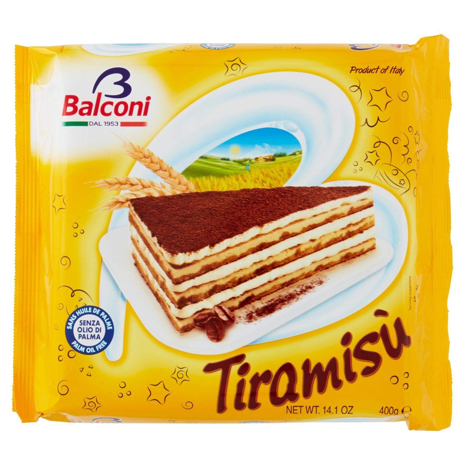 Amazon.com: Balconi Tiramisu - 6 Pieces Pack - 400g - Pack of 1 ...