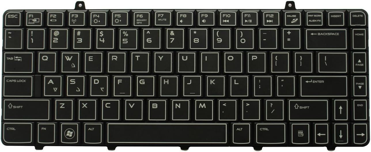 Amazon.com: Genuine New For Dell Alienware M11x R1 Backlit Laptop US ...