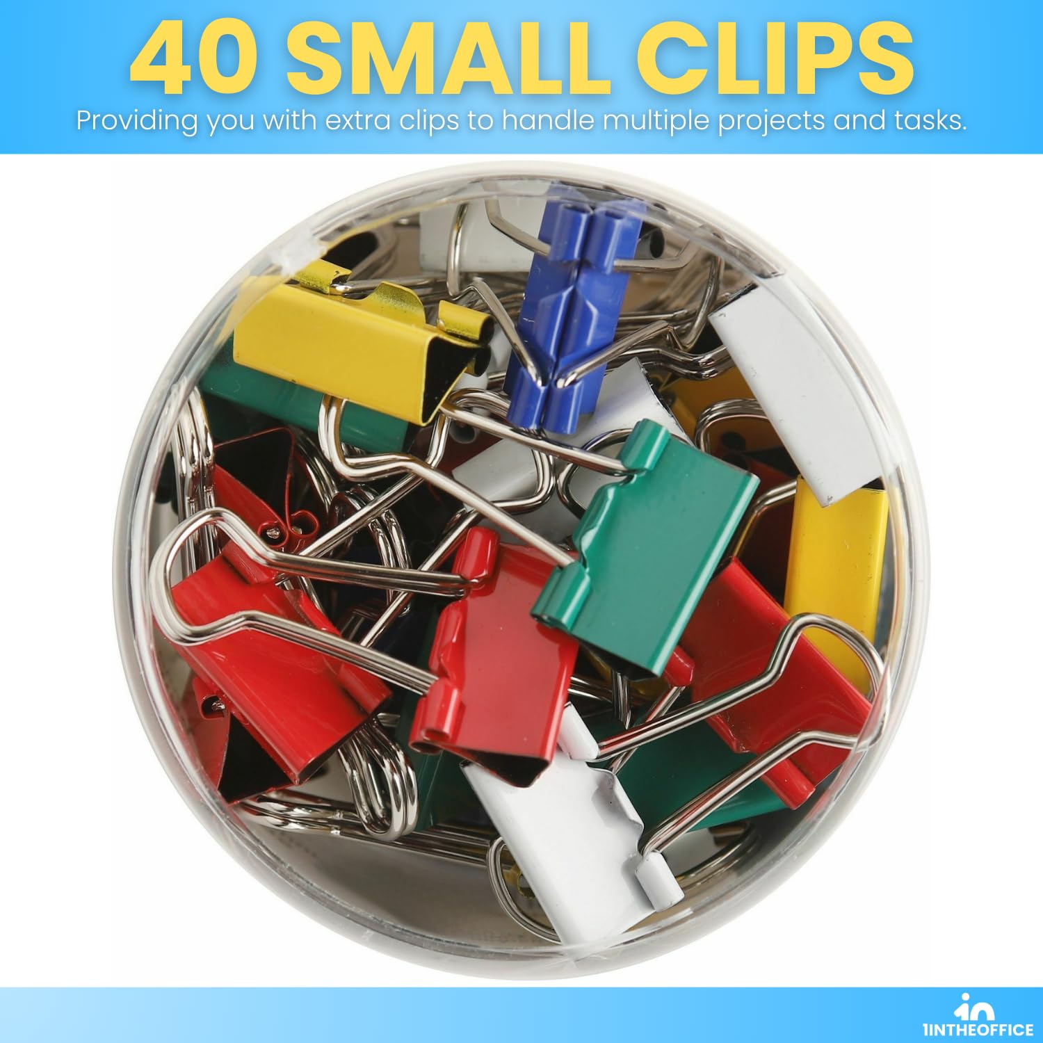 Snapklik.com : Small Binder Clips, Paper Binder Clips, Colored Binder ...