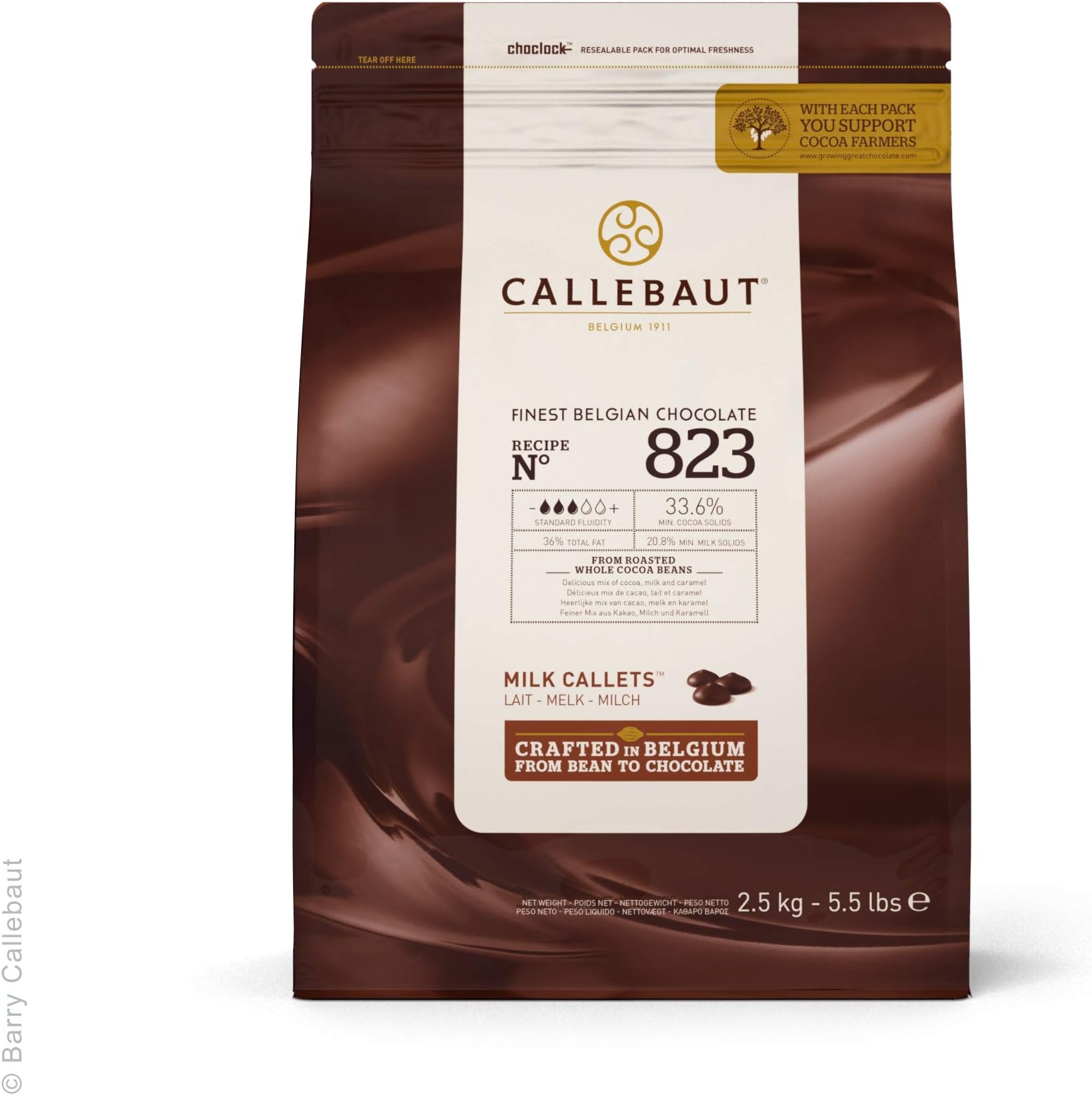 Amazon.com : Callebaut Belgian Dark Couverture Chocolate Semisweet ...