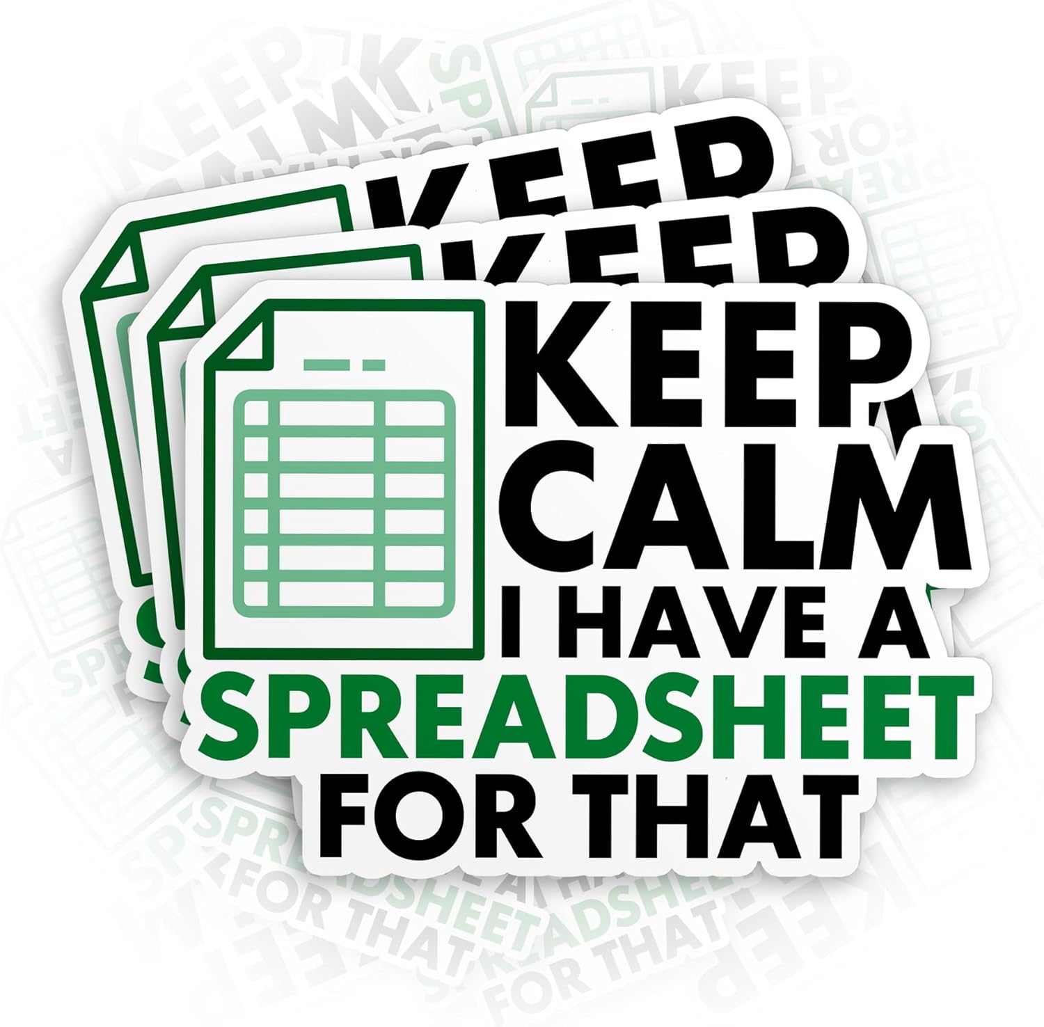 Amazon.com: (3Pcs) Keep Calm I Have A Spreadsheet for That Sticker 3 ...