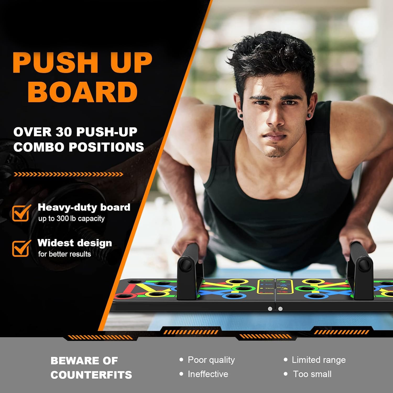 Snapklik.com : Push Up Board For Men & Women - Portable Multi-Function ...