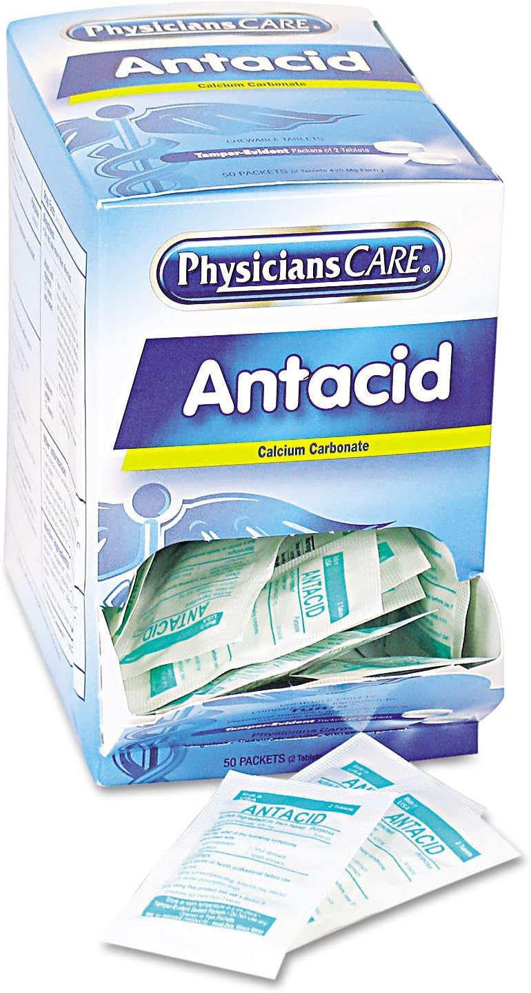 Amazon.com: Medi-First 80233 Chewable Mint Antacid Tablets, 100 Count ...