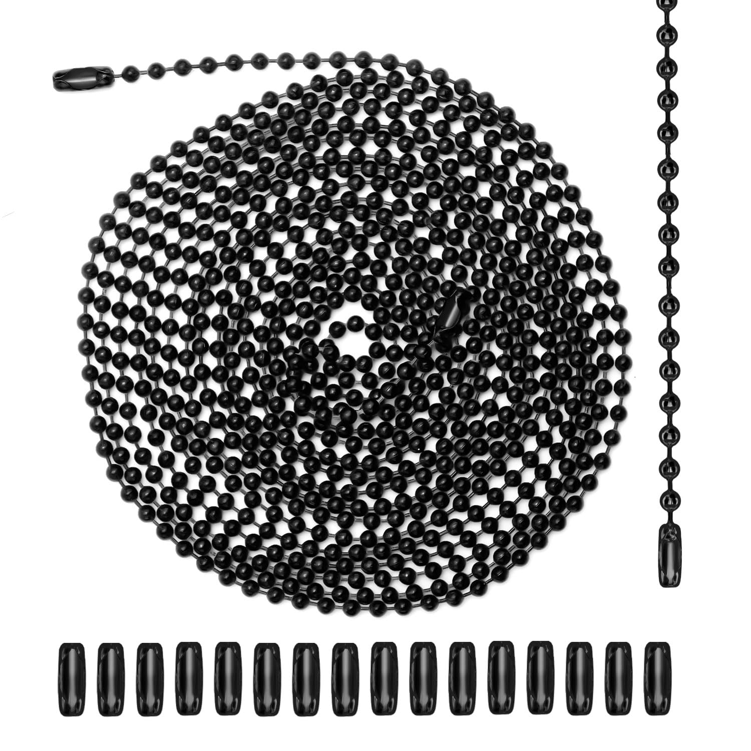 120 Inches Ceiling Fan Pull Chain, Metal Light Pull Chain Extension ...