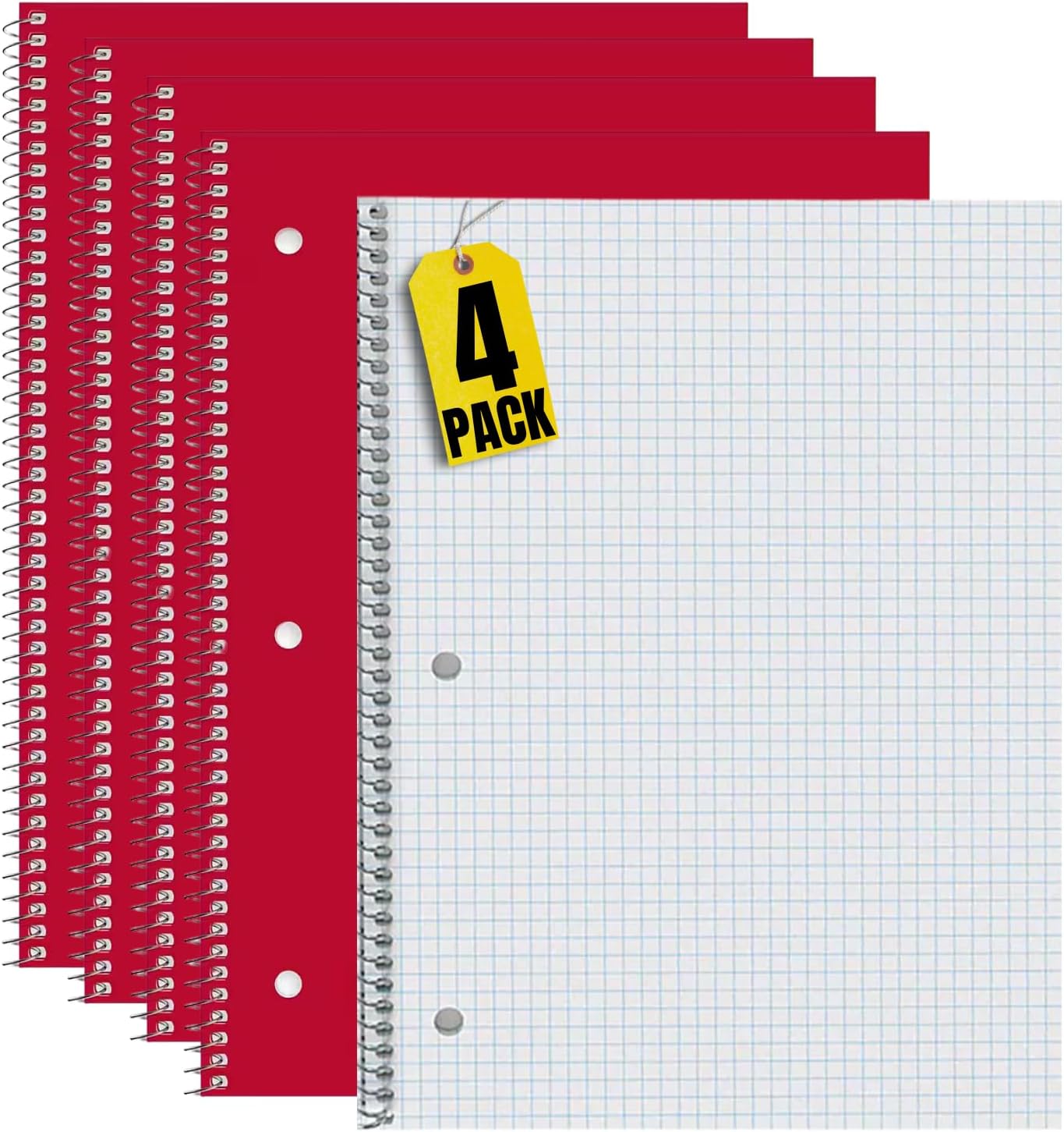 Amazon.com : Spiral Quad 5sq Rule 100ct,Acco Brands Usa Llc,5676 ...