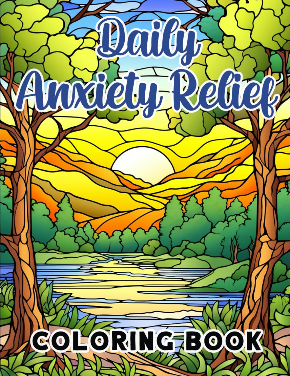 Amazon.com: DAILY ANXIETY RELIEF COLORING BOOK: Relaxing Coloring book ...