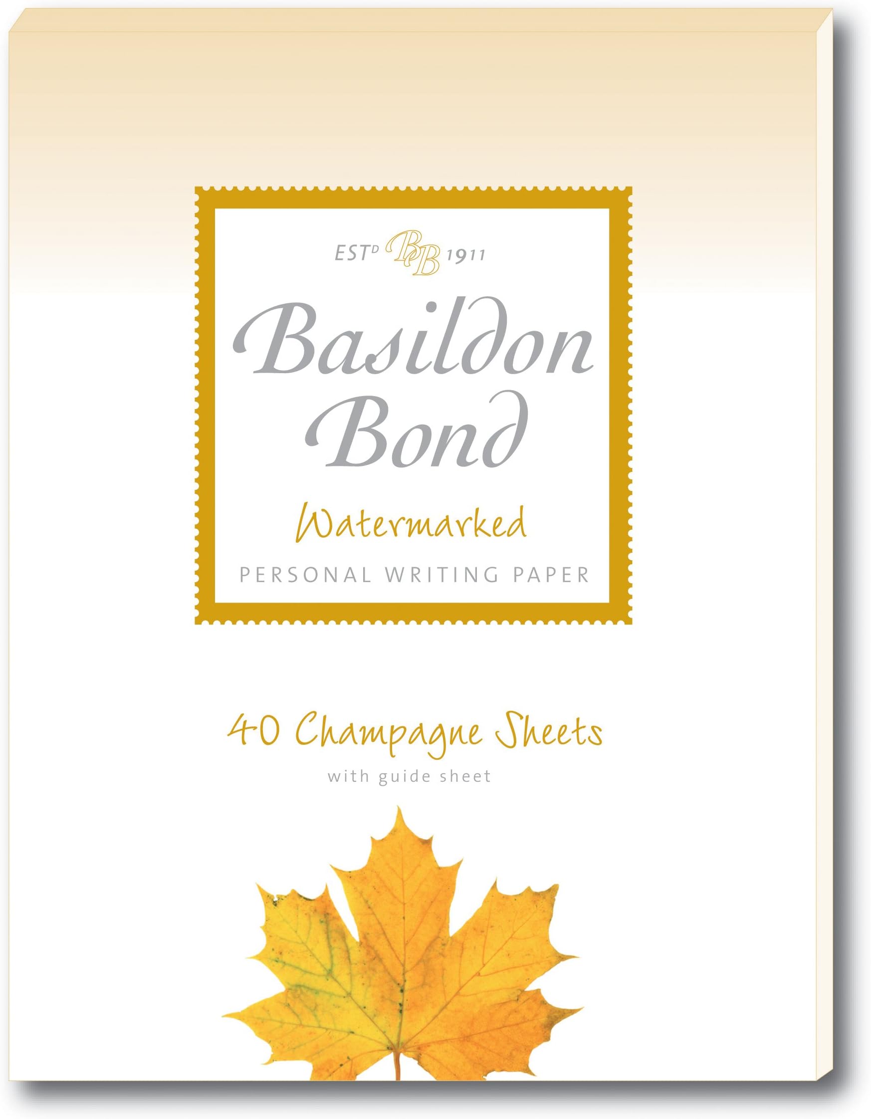 Basildon Bond Luxury Writing Pad with 40 Sheets - Champagne, Duke (137 ...