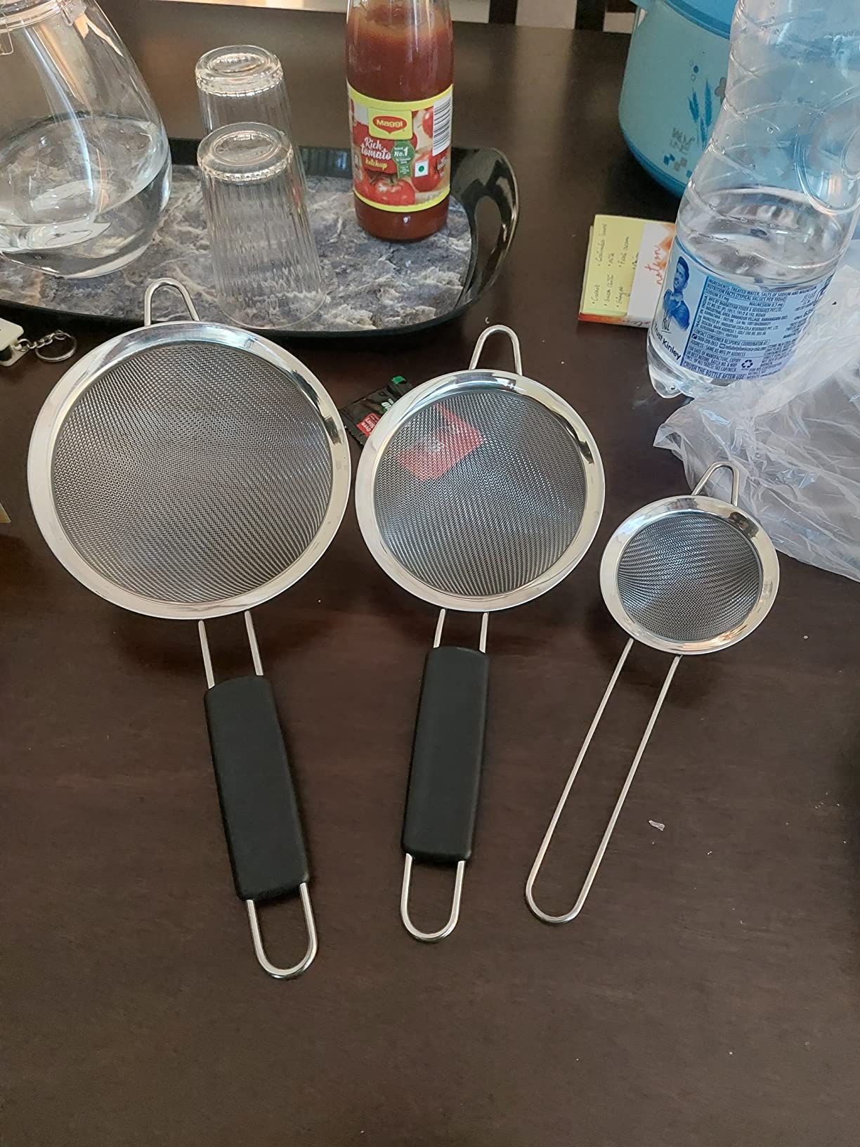 BURRDOFF Professional Juice Strainer [Large(14.5cm) + Small(7.8cm ...