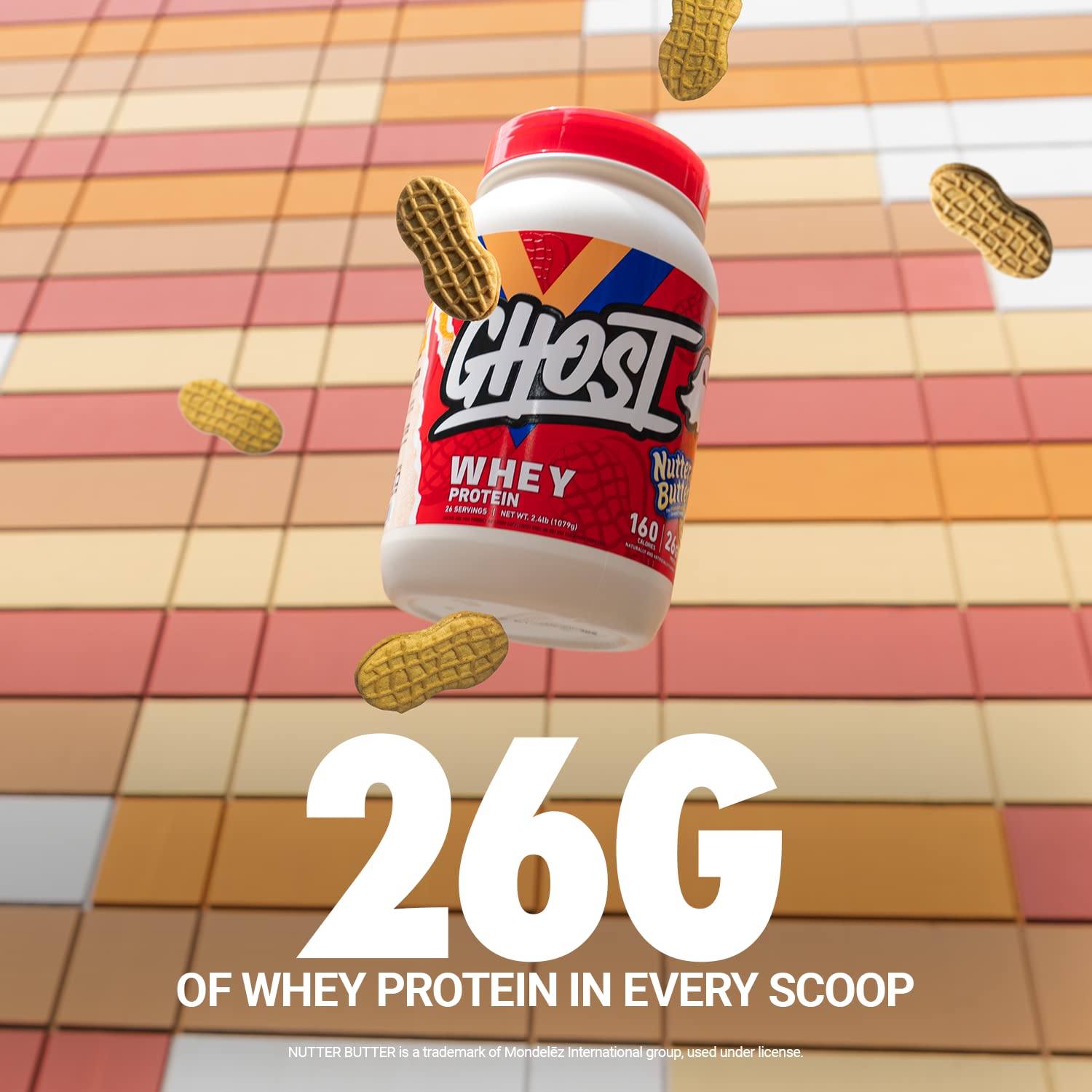 Snapklik.com : Whey Protein Powder, Nutter Butter - 2.4LB Tub, 26G Of ...