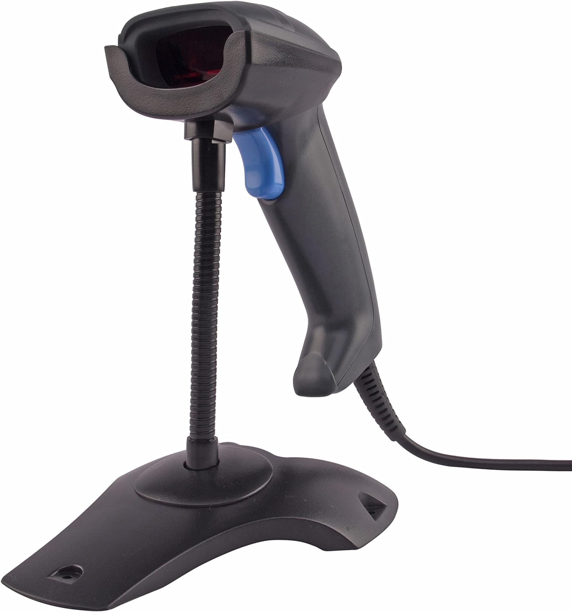 Irvine IR-5000 Black Laser Barcode Scanner with Stand | Handhled 1D USB ...
