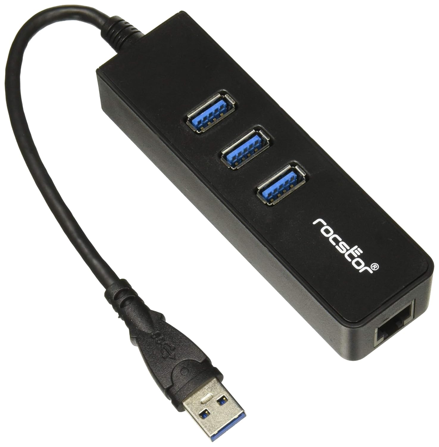 Rocstor 3port USB 3.0 Hub with Gigabit 10/100/1000 Ethernet Nic - Buy ...
