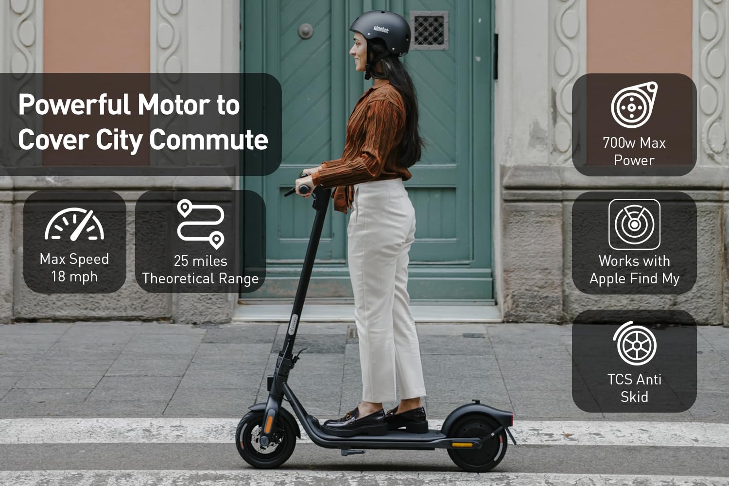 Snapklik.com : Ninebot F2 Electric KickScooter - 350W Motor, Up To 25 ...