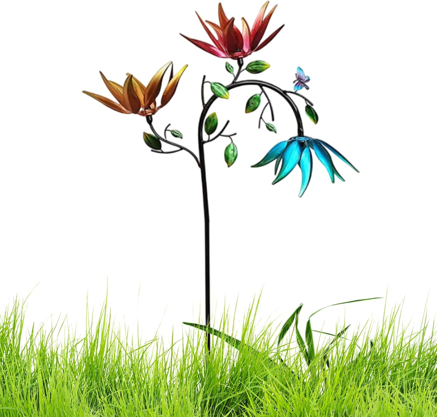 Windmühle Aus Metall, Windspiel Magische Windmühle Rasen Wind Spinner ...