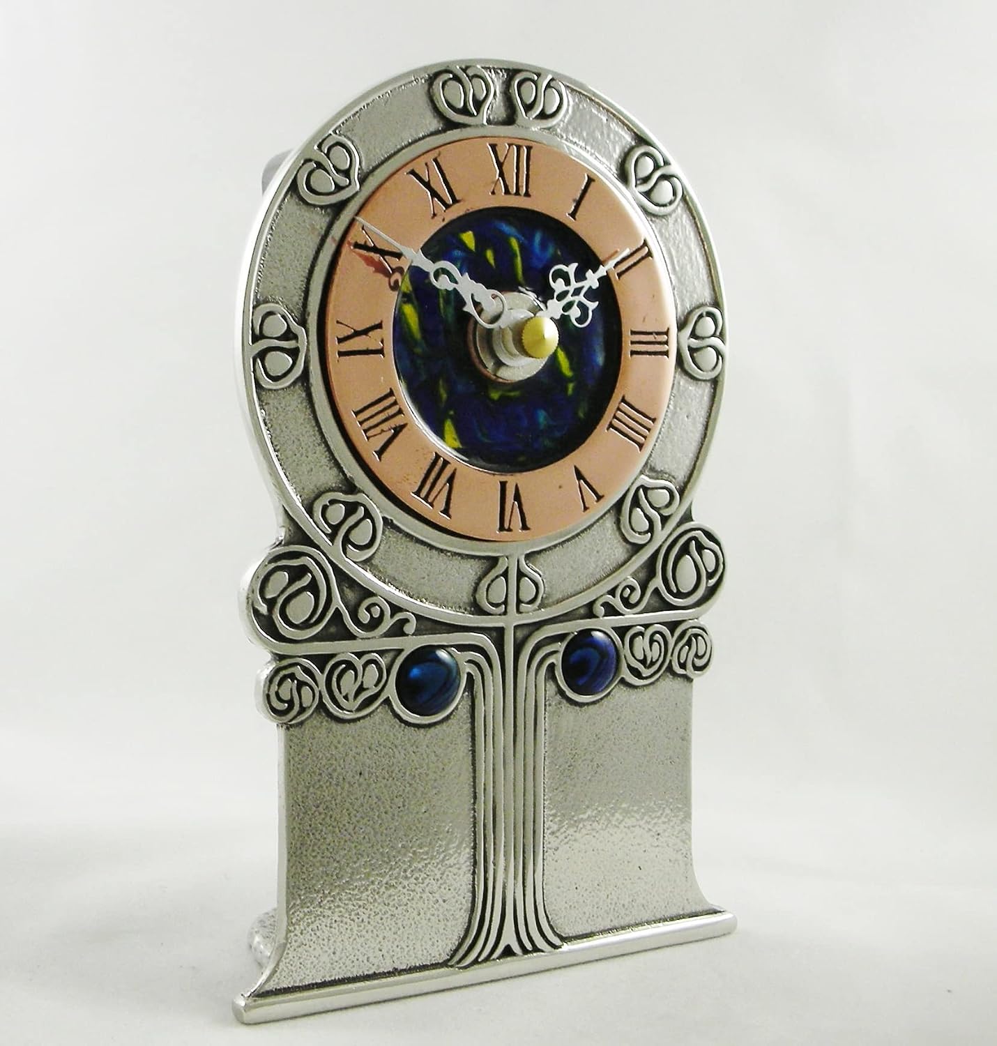 Seven Secrets Art Nouveau Design Pewter Arts & Crafts Style Mantle ...