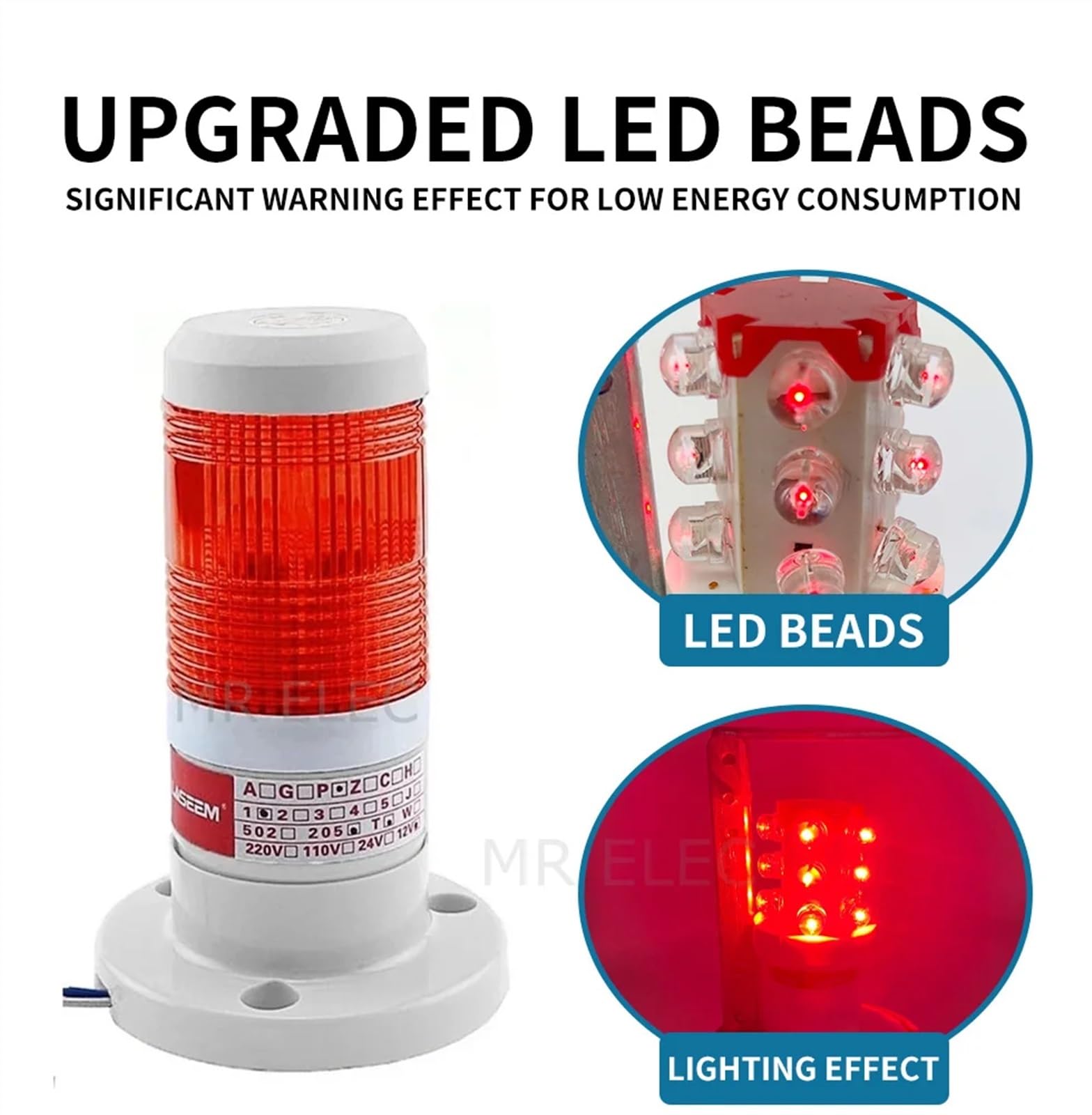 Snapklik.com : LED Industrial Red Yellow Blue Green Signal Tower ...