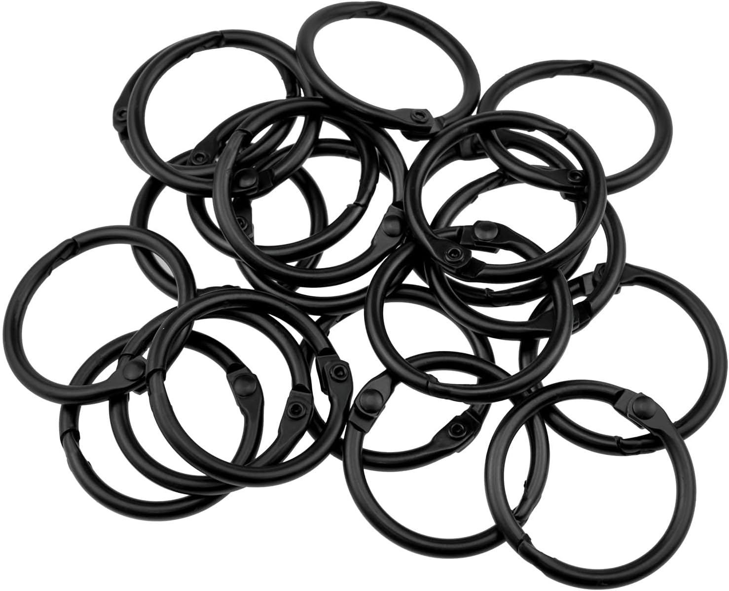 Amazon.com : VAKTOK Binder Ring Black Metal Hinged Ring Book Binder ...