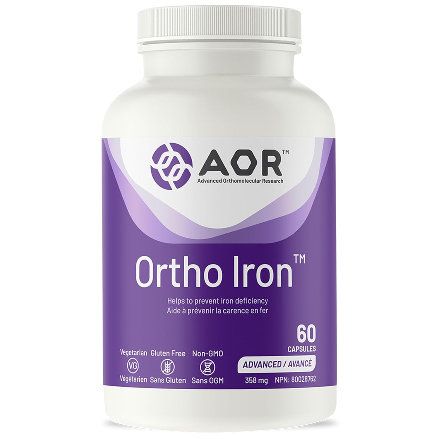 AOR - Ortho Iron, 60 Cápsulas (26.6g) - Vitaminer Shop