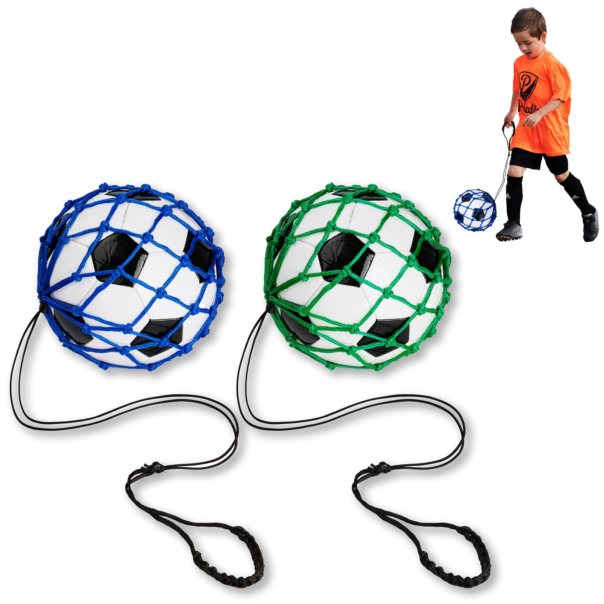 Amazon.com : 2PCS Soccer Ball Net Soccer Training Equipment, Football ...
