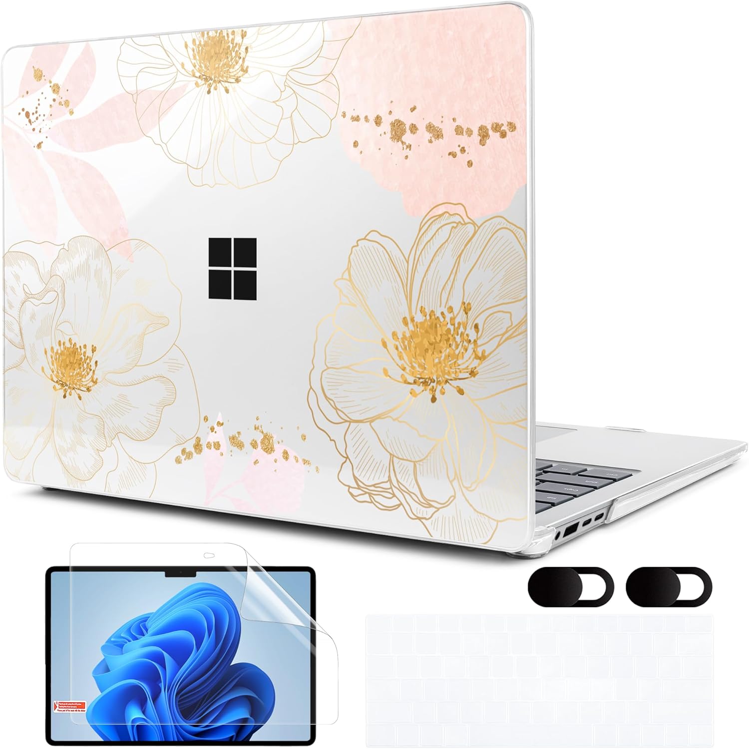 Amazon.com: MEEgoodo Case for Microsoft Surface Laptop 13.8 inch Touchscreen 2024 (7th Edition ...