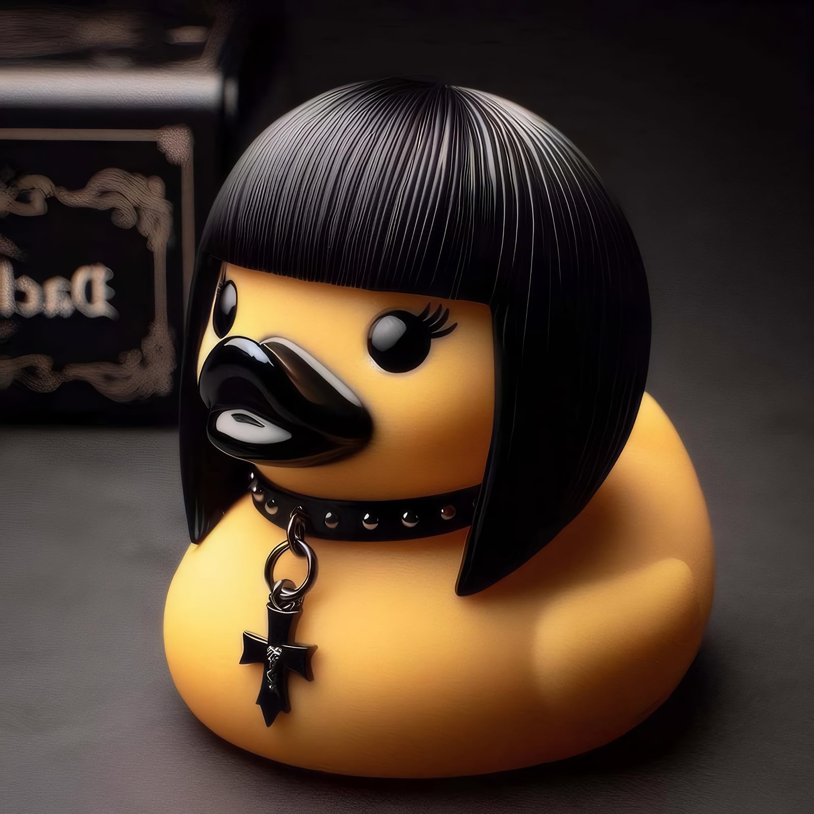 Amazon.com: edenfuax Punk Duck Goth Resin Duck - Garage Kits,Unique ...