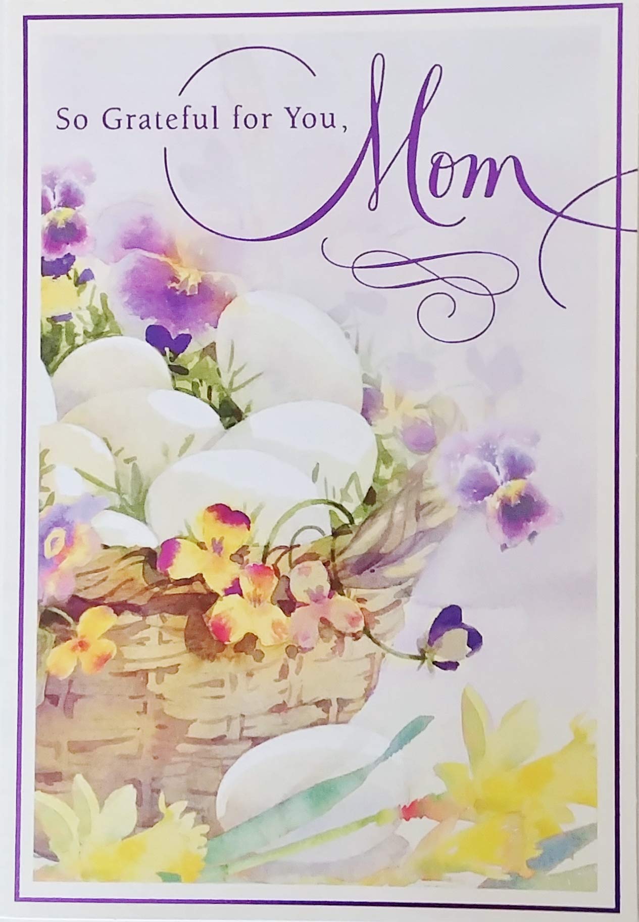 Amazon.com : Greeting Card So Grateful For You Mom Happy Easter You've ...