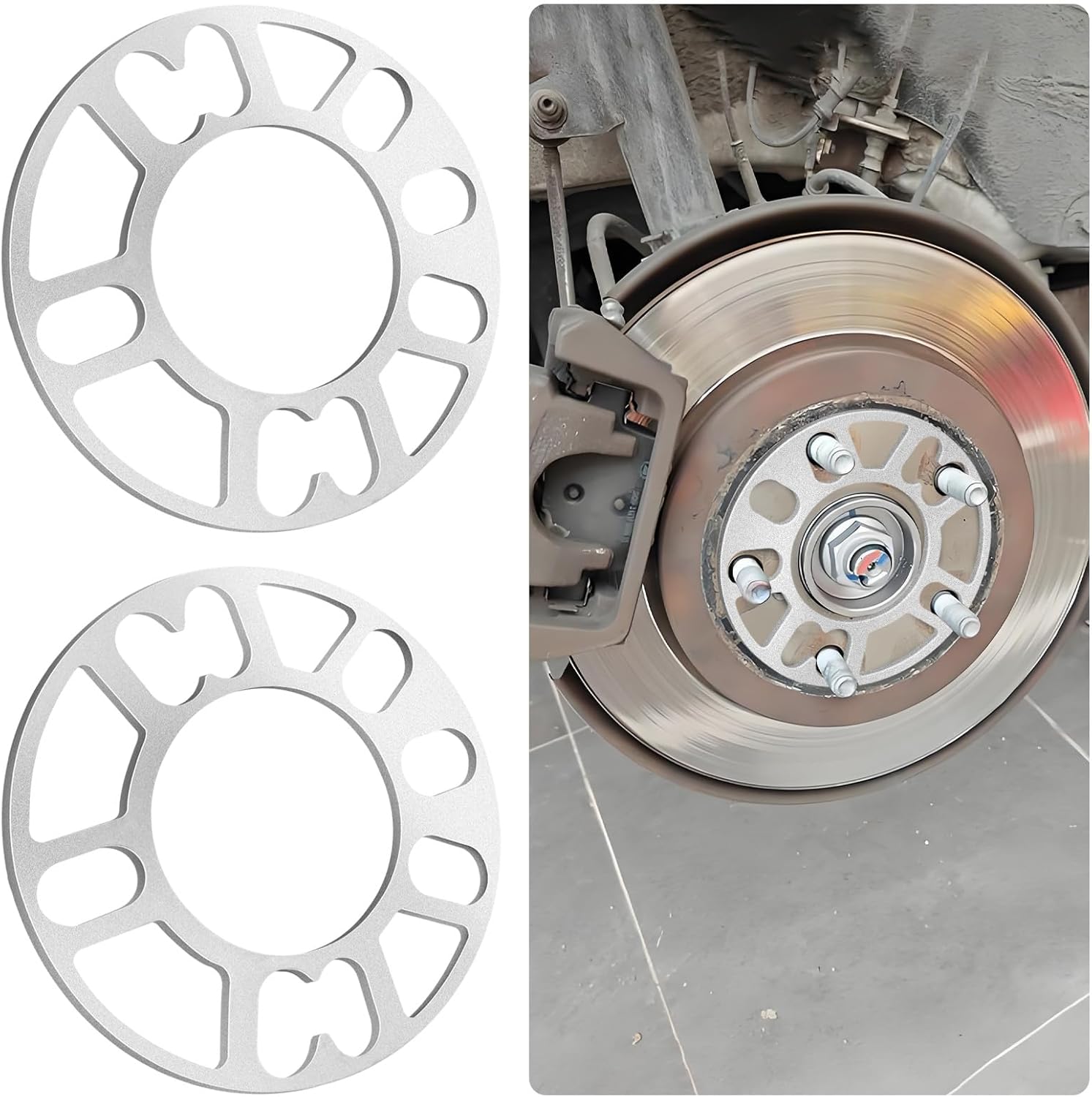 Amazon.com: CXCCOI 2PCS 5mm Car Wheel Spacers,Hubcentric Wheel Spacers ...