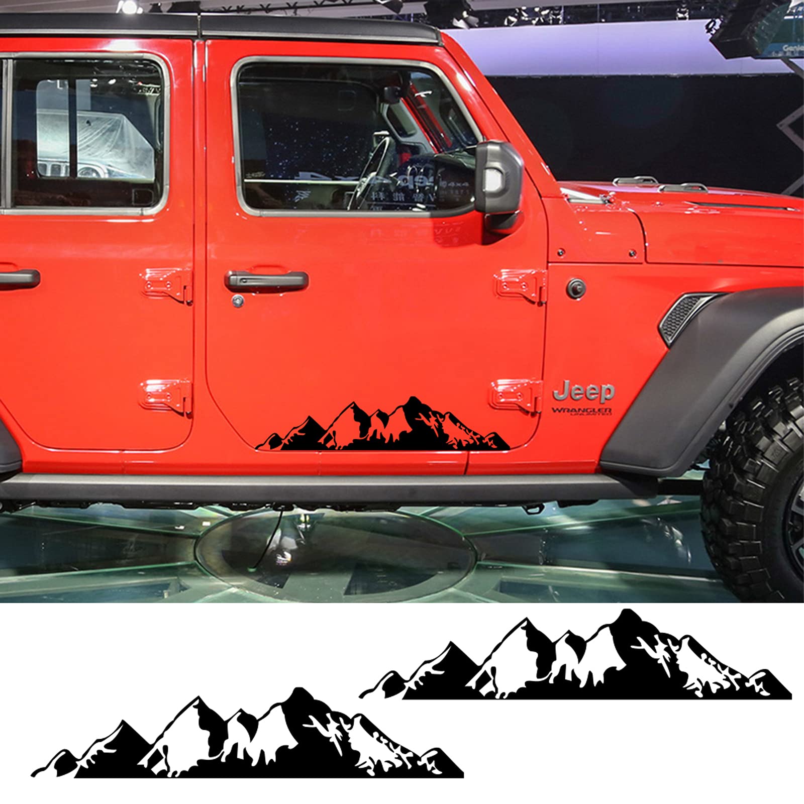Orange Jeep Van