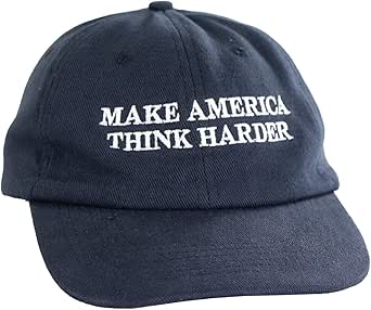 Math Hat (Make America Think Harder) Yang Gang Dark Blue at Amazon Men ...