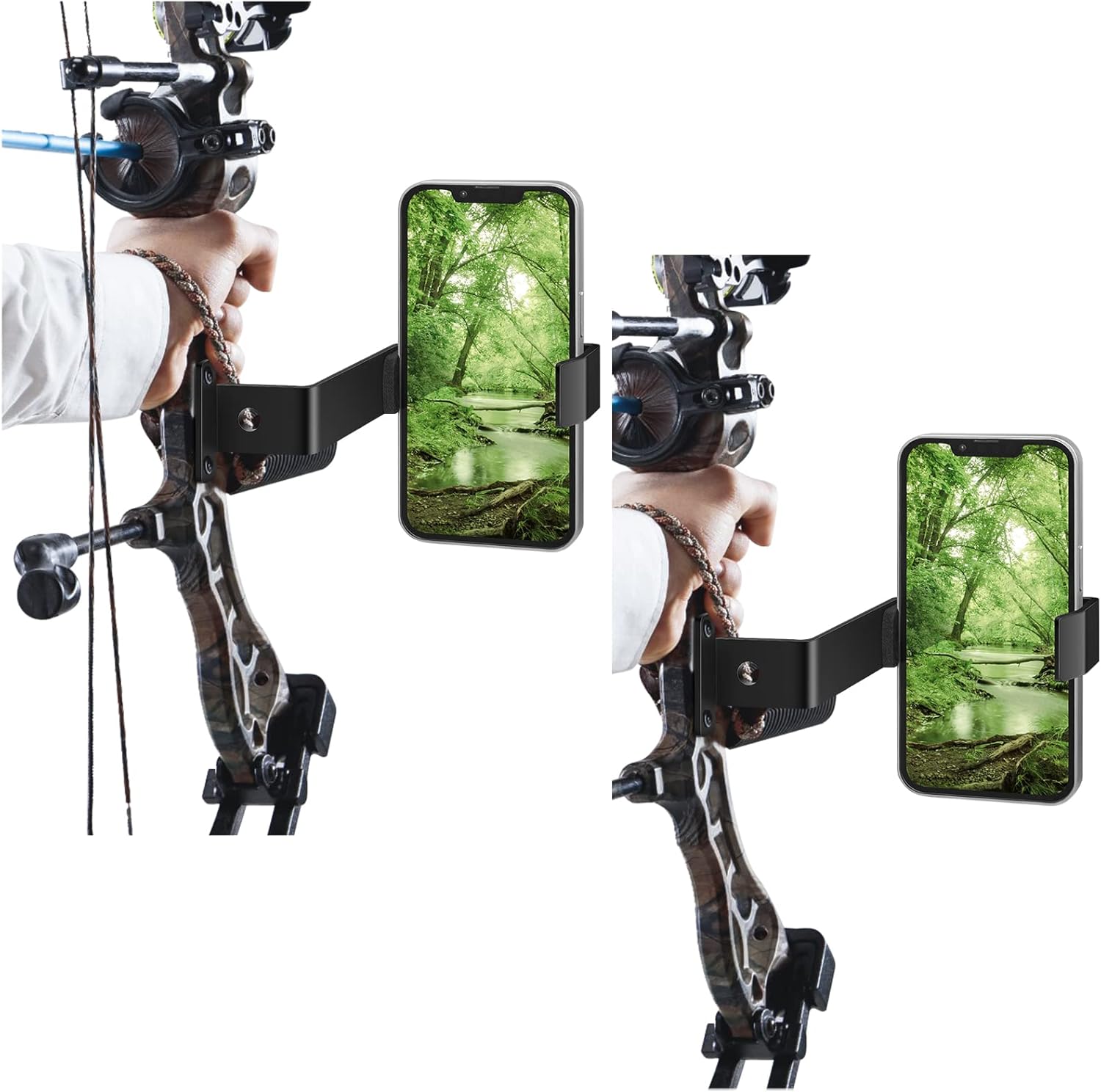 Amazon.com: Amylove 2 Sets Smartphone Camera Bow Phone Mount Bow ...
