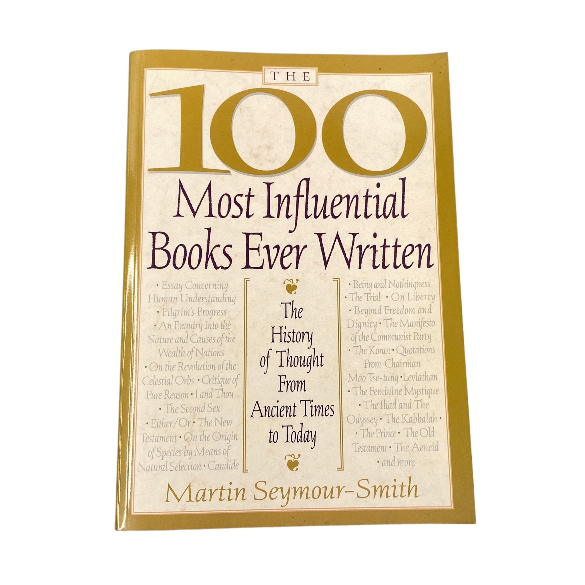 The 100 Most Influential Books Ever Written: The History of Though from ...