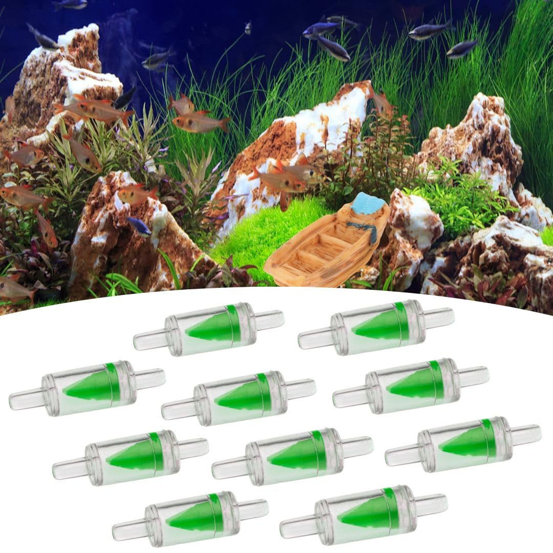 VAYINATO® (Pack of 10) Green One Way Plastic Non-Return Check Valve for ...