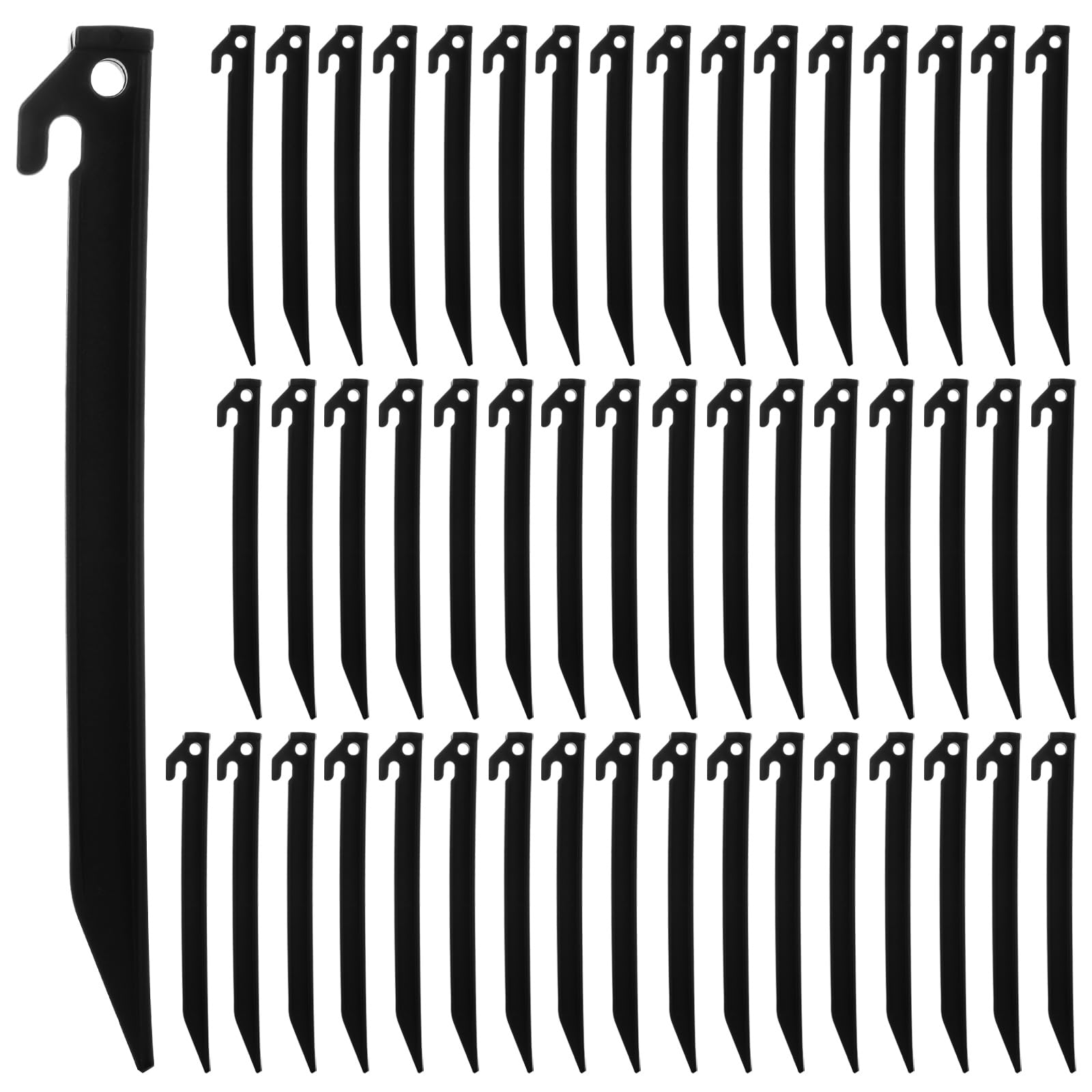 Amazon.com : WOPPLXY 50 Pcs Plastic Tent Stakes 9 Inch Heavy Duty Tent ...
