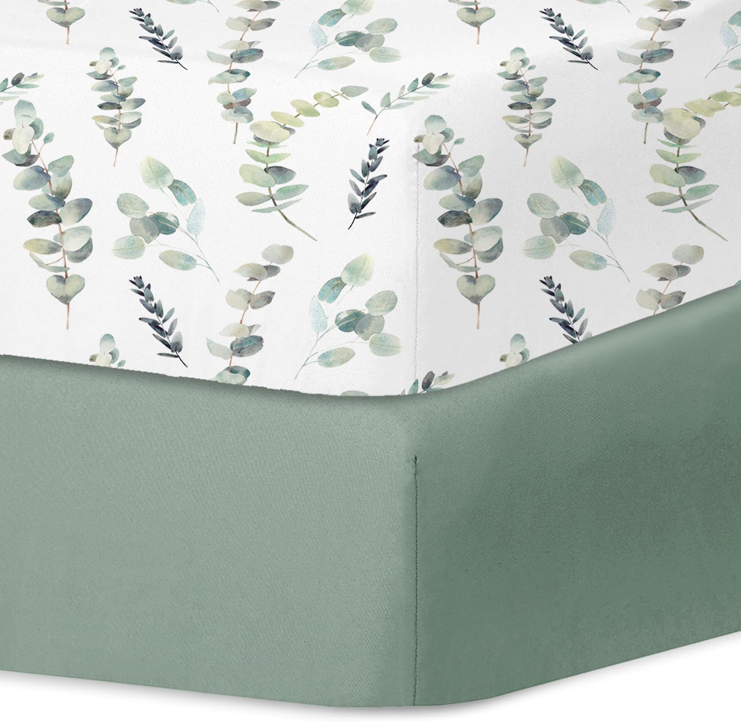 Amazon.com: TCBunny 2 Pack Premium Fitted Baby 38X26 Mini Crib Sheets ...