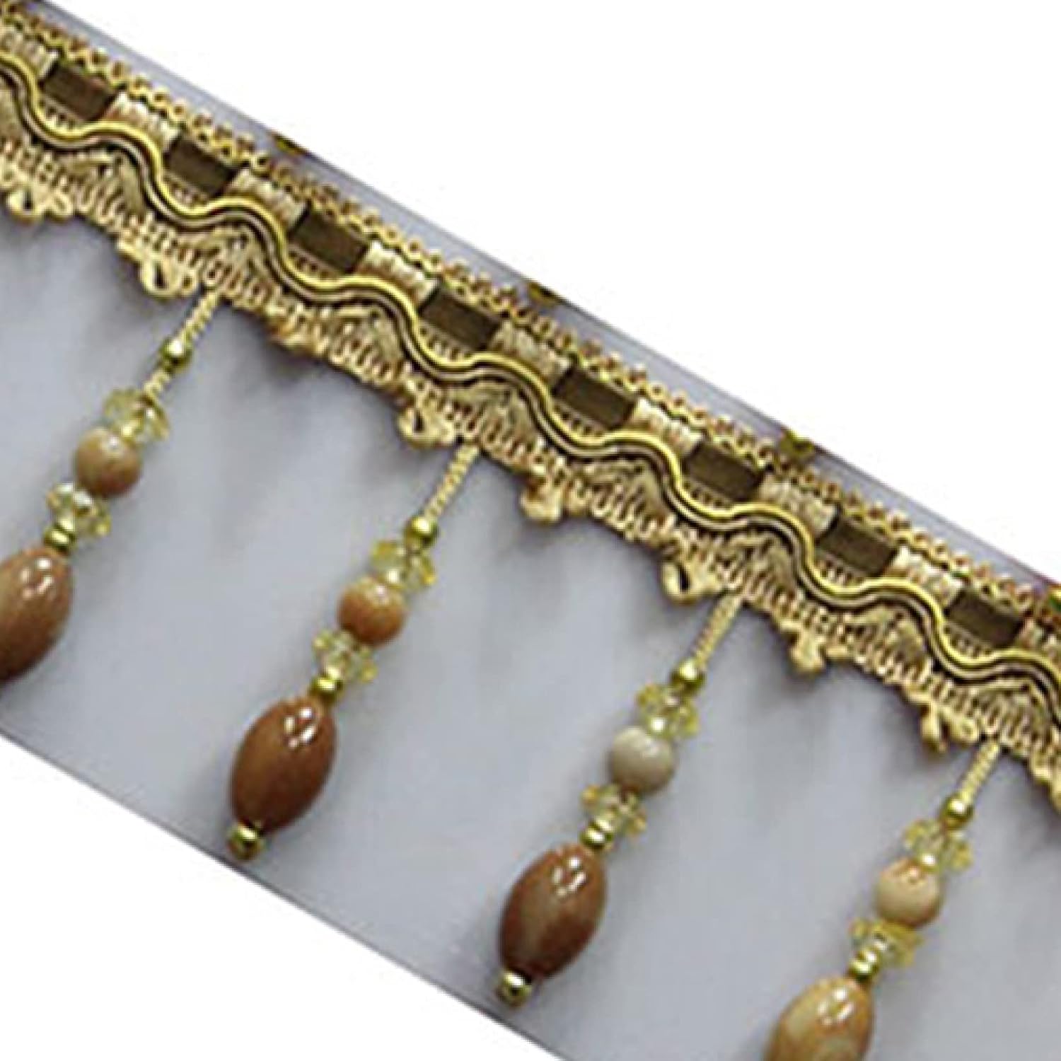Amazon.com: 1m Crystal Pendant Beaded Fringe Trim Lace Trim Tassel ...