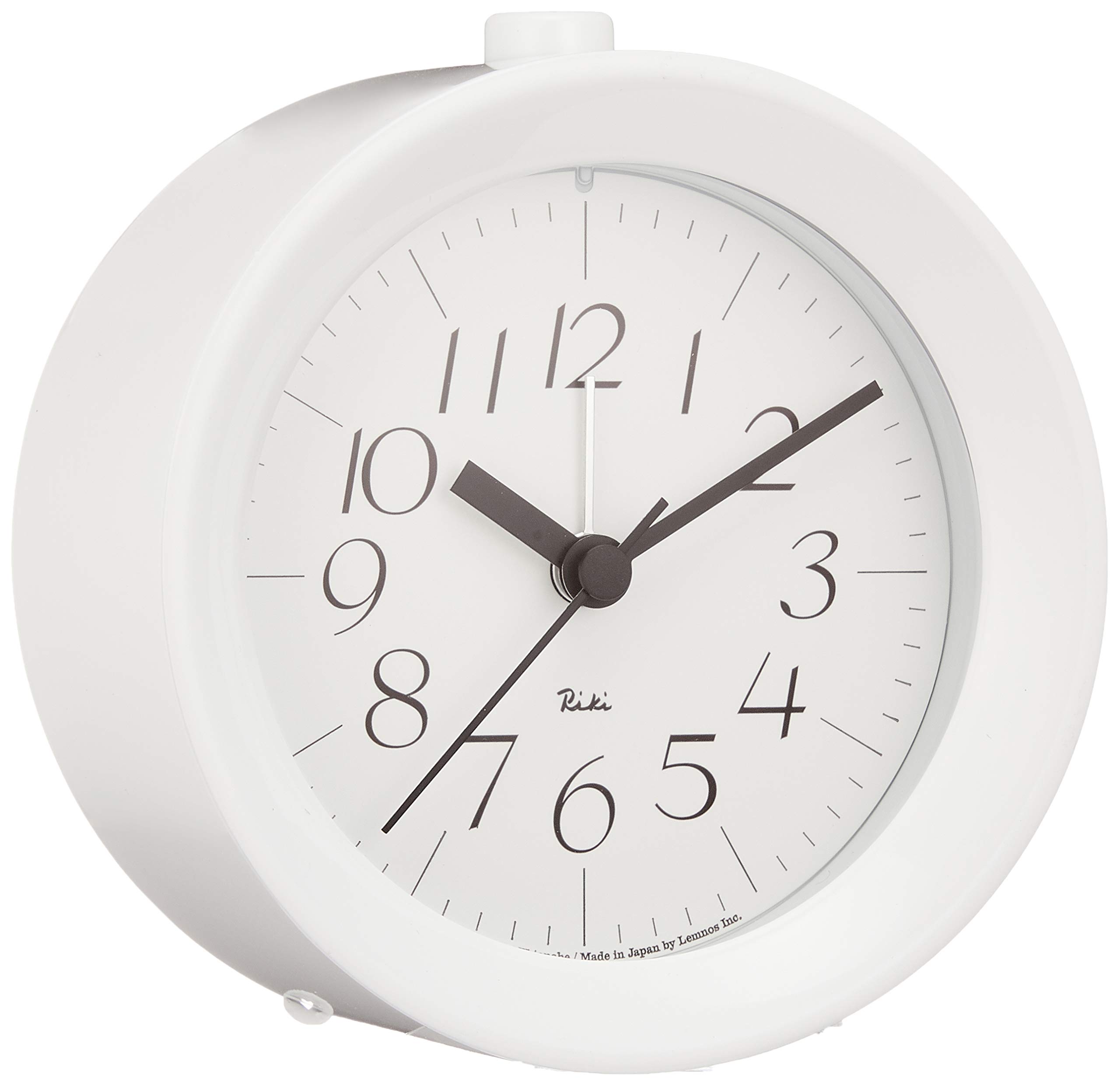 Amazon.com: Remnos Alarm Clock Analog Riki Alarm Clock White WR09-14 WH ...