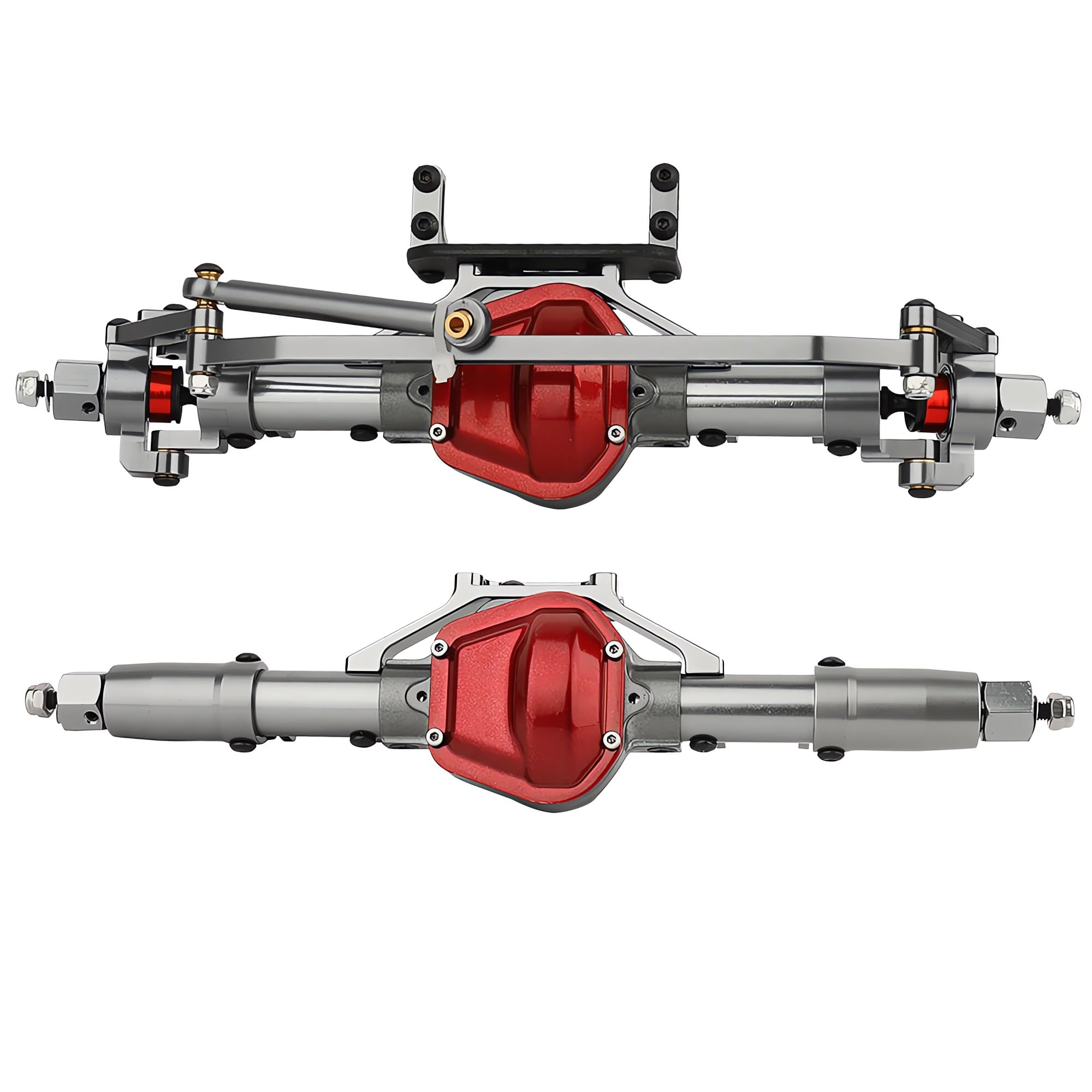 Amazon.com: ZIJOT SCX10 1/10 Rock Crawler Axle Front and Rear Axle for ...