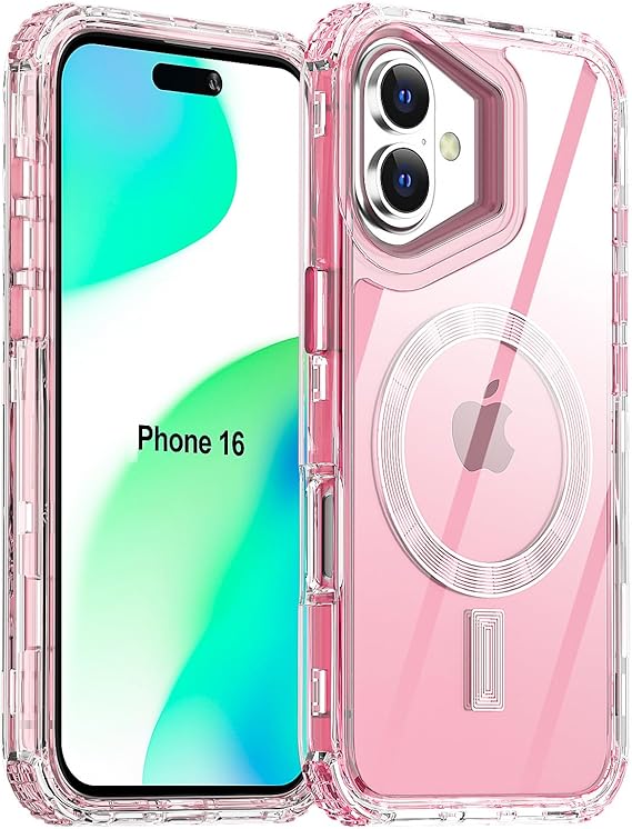 Amazon.com: AICase for iPhone 16 Case,Clear Compatible with MagSafe,3 ...