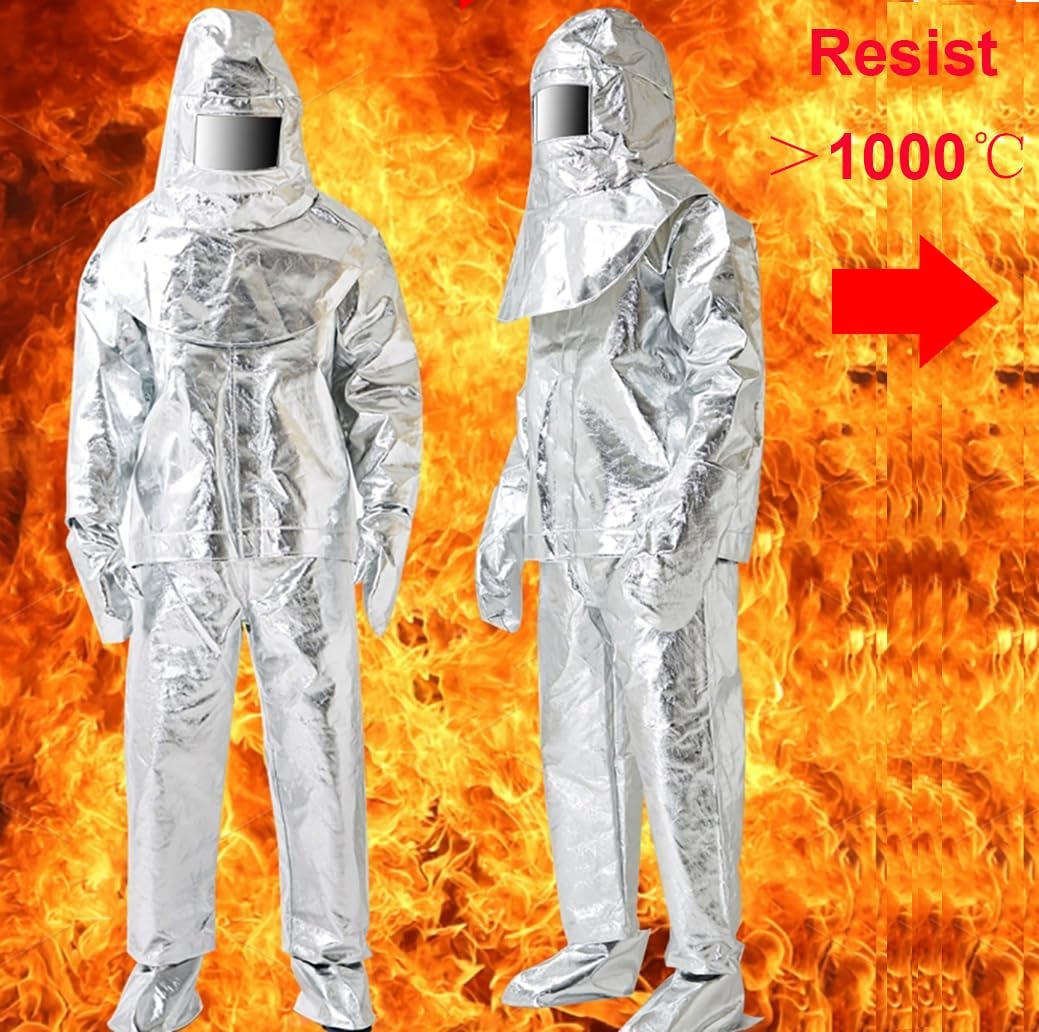Traje resistente al fuego, radiación térmica, 1000 grados, resistente ...