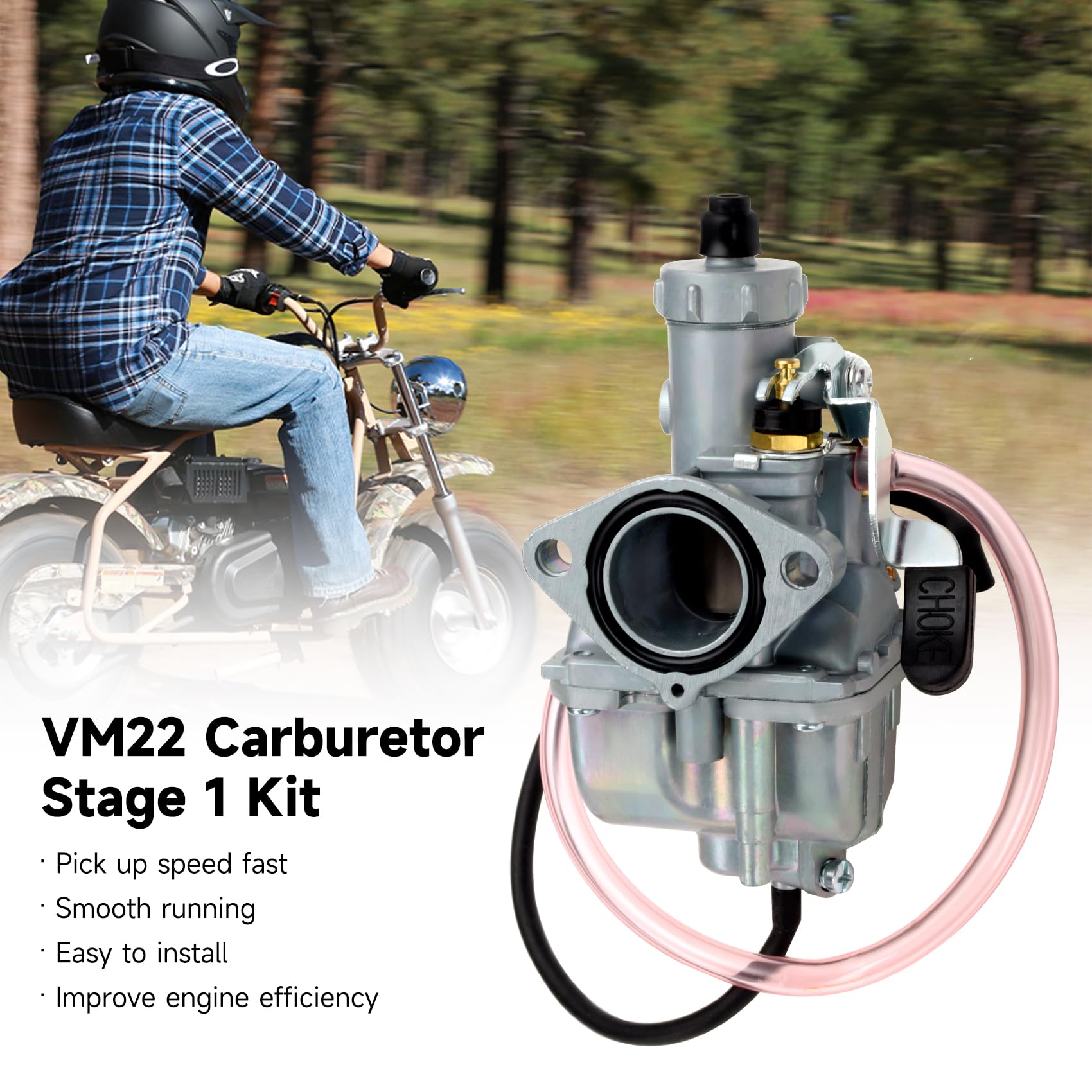 Snapklik.com : Mini Bike 212 Carburetor VM22 Carb Kit For Predator ...
