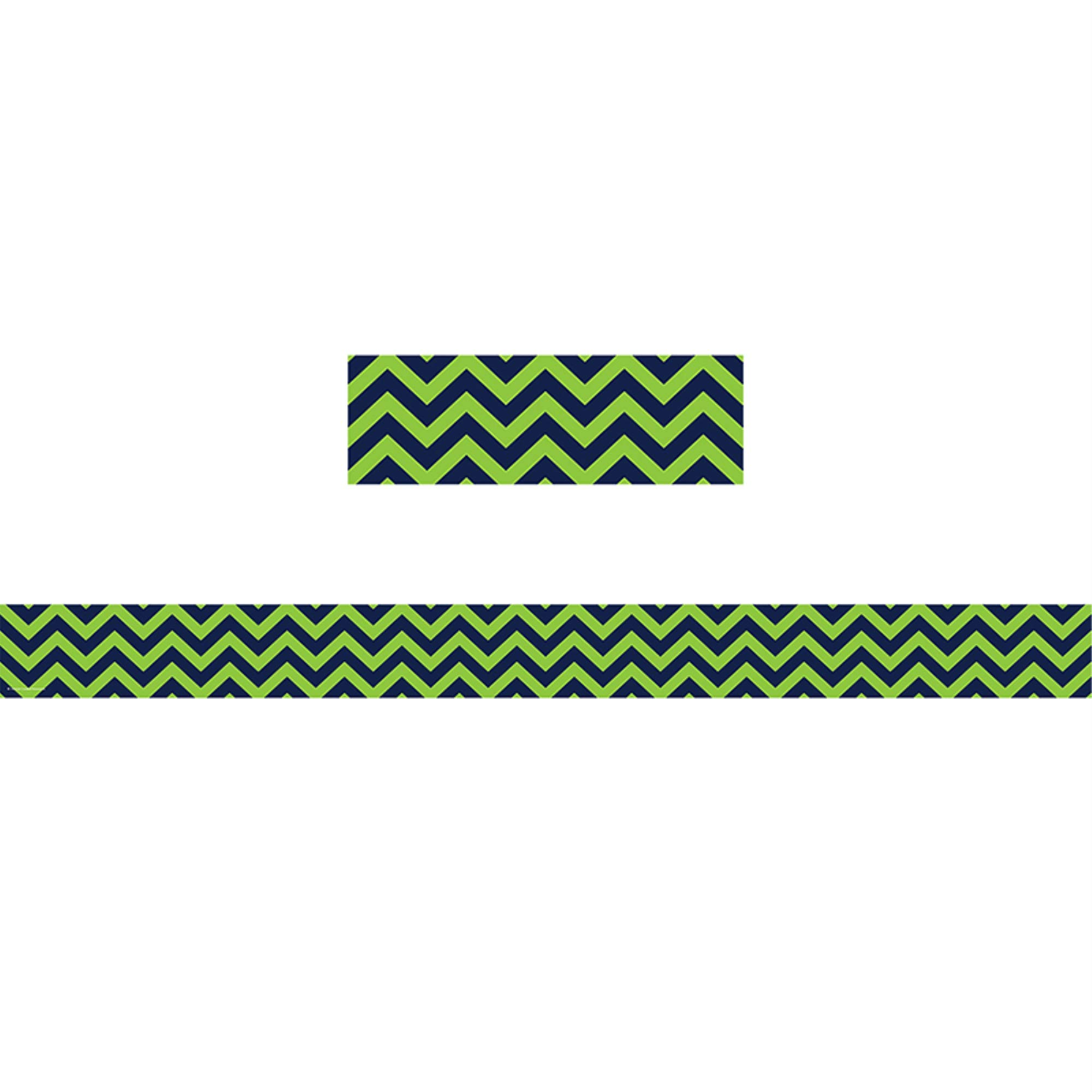 Navy Chevron Border