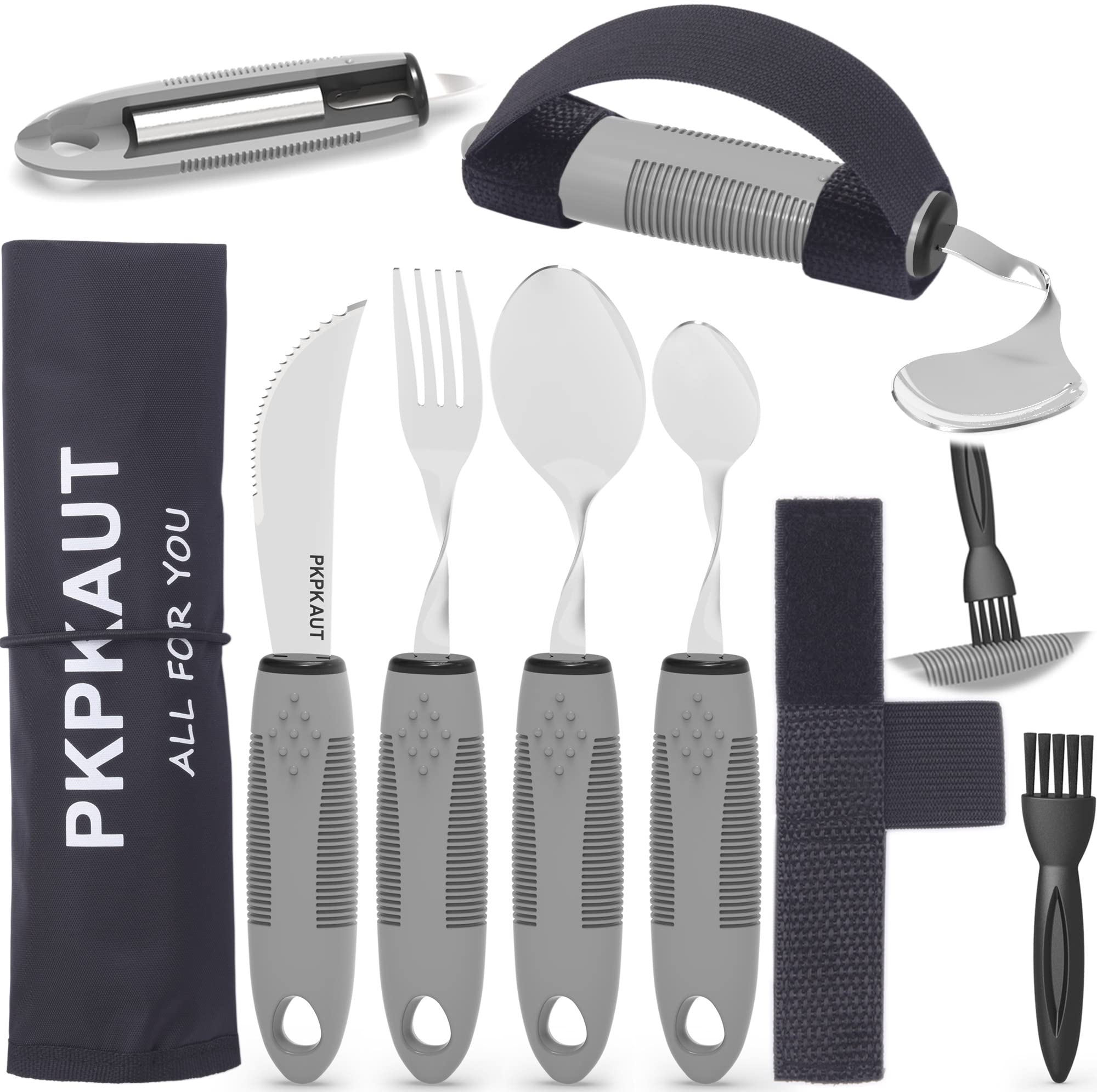Snapklik.com : Weighted Parkinsons Utensils For Hand Tremors, Weighted ...