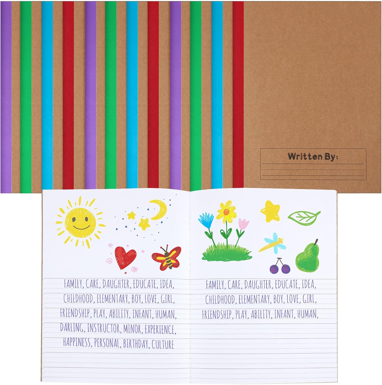 Amazon.com : Henoyso Primary Composition Notebook for Kids Primary ...