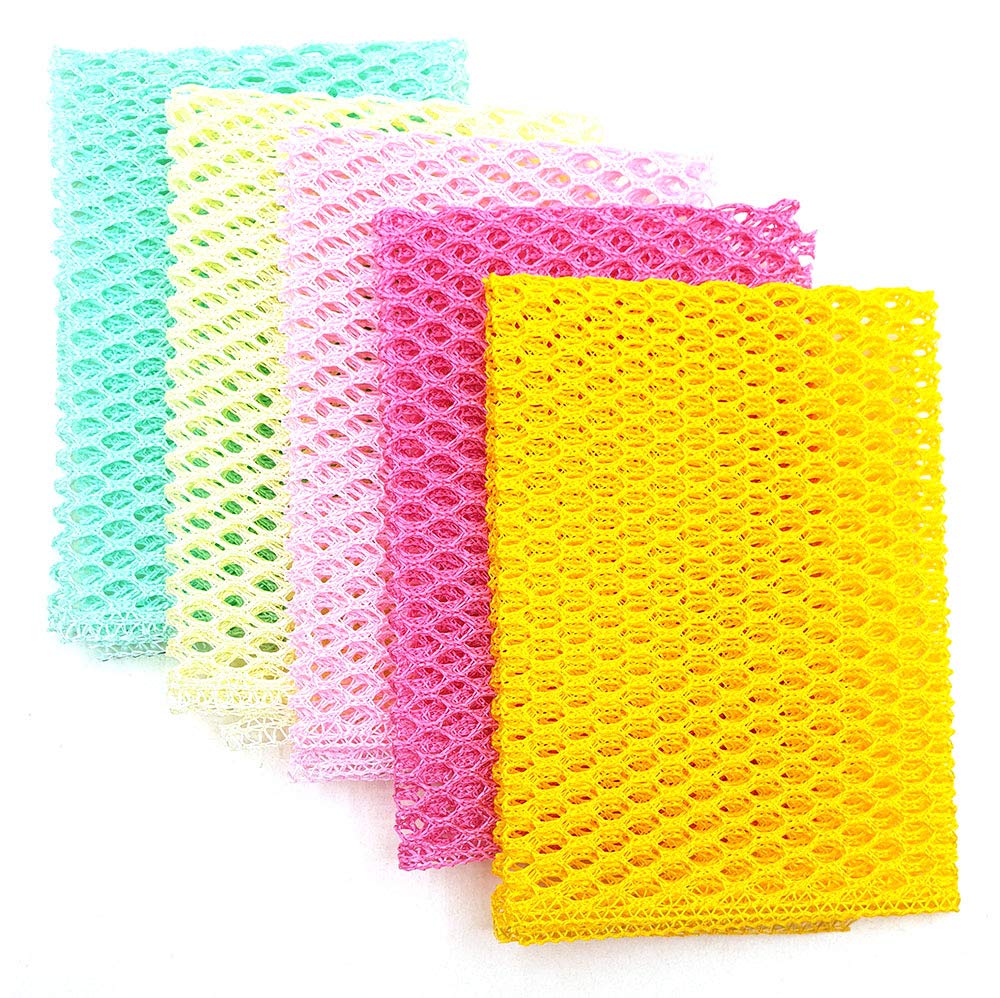 OliviaTree 5PCS Innovative Dish Washing Net Cloths,Scourer,Quick Dry ...