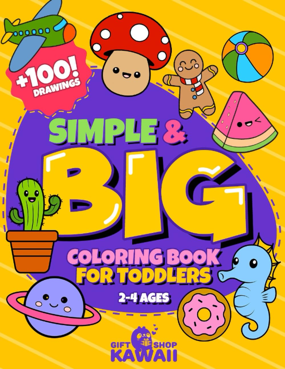 Simple and Big Coloring Book for toddlers: preschool coloring books for ...