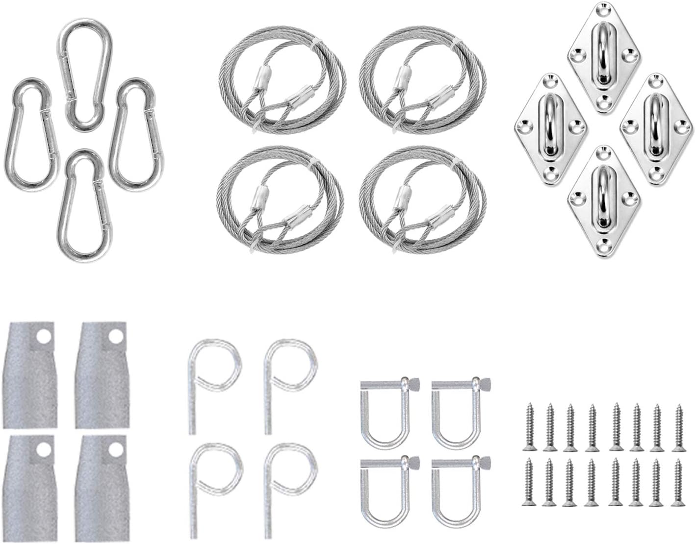 Amazon.com: E&K Sunrise 6ft One-Way Wire Lock Wire Cable and Sail Kits ...